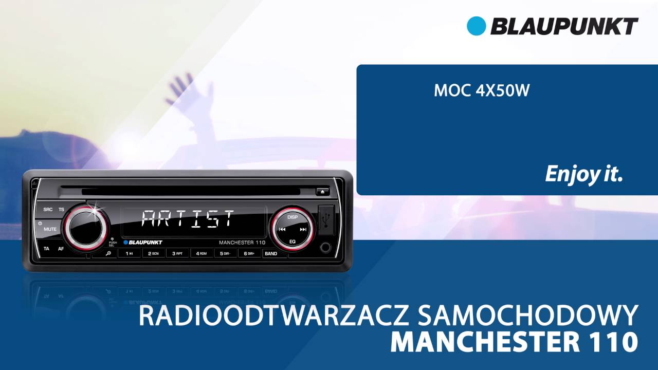 Radioodtwarzacz samochodowy MANCHESTER 110 BLAUPUNKT - YouTube