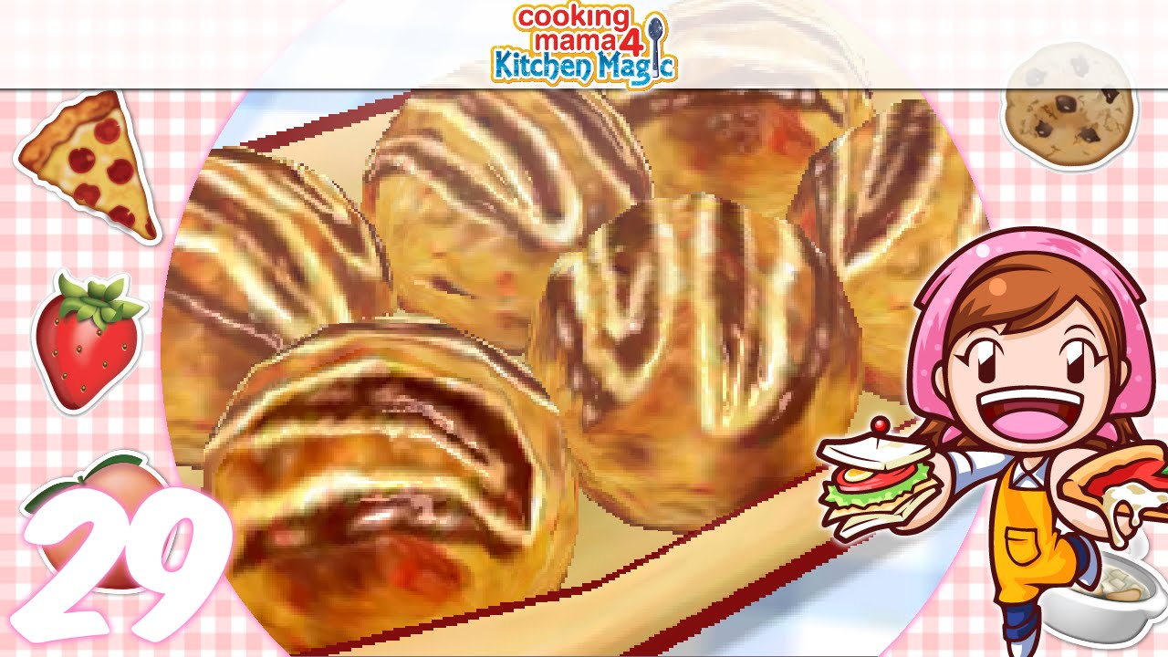 [Let's Play] Cooking Mama 4 Kitchen Magic - EP29: Takoyaki ( ･౪･) - YouTube
