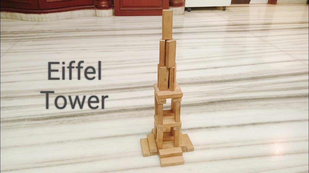 How to build Eiffel Tower with Jenga blocks/jenga/Jenga game/building ...