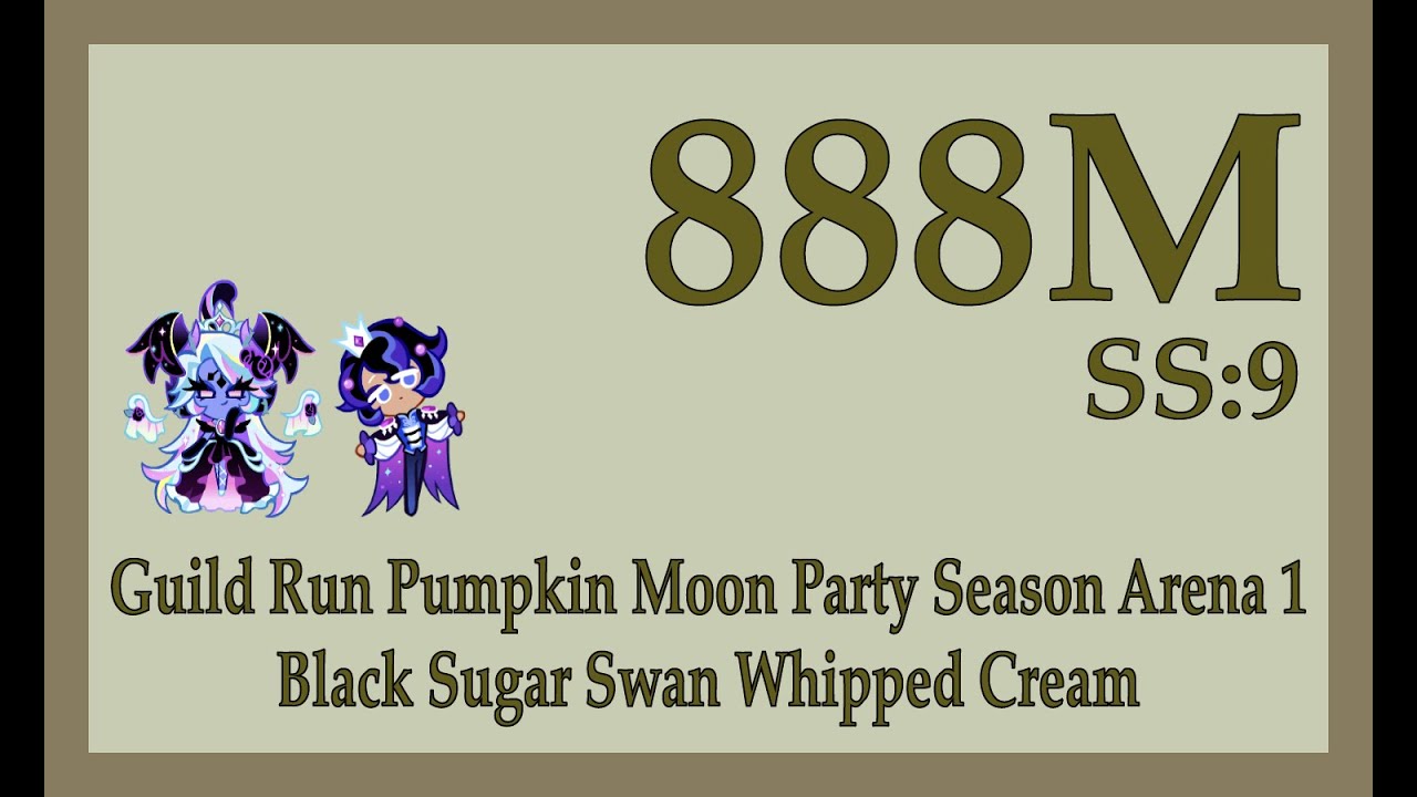 CROB Guild Run Pumpkin Moon Party Season Arena 1 888M | Jinx | Cookie ...