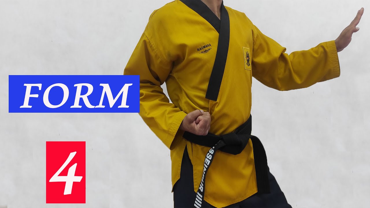 Taekwondo Poomsae 4 | Taegeuk 4 | taekwondo taegeuk 4 | آموزش تکواندو ...