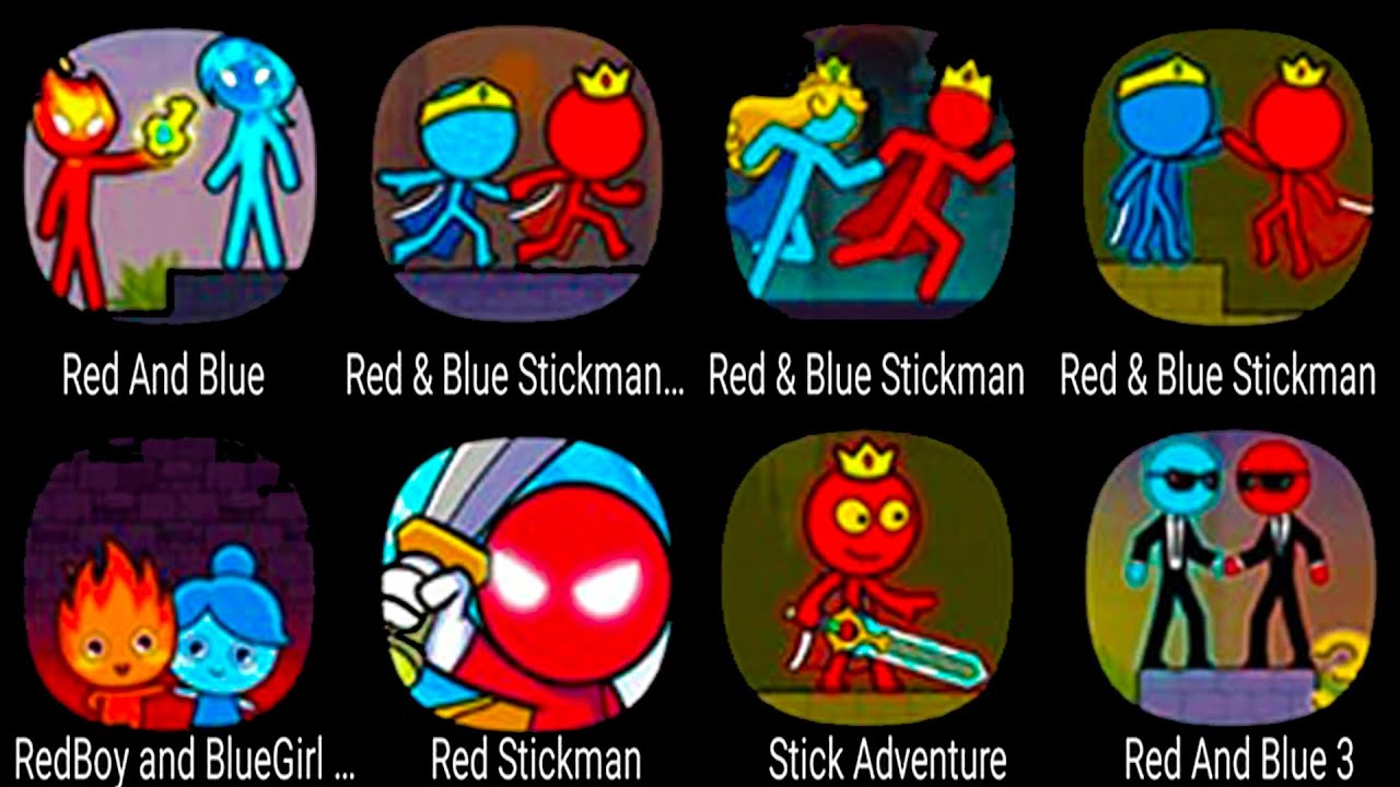 Red And Blue, Stickman, RedBoy and BlueGirl, Red Stickman, Stick ...