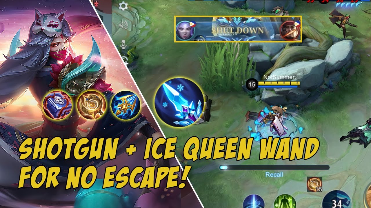 ICE QUEEN WAND ON LUOYI PERFECT FOR LAPU AND ROGER - MOBILE LEGENDS ...