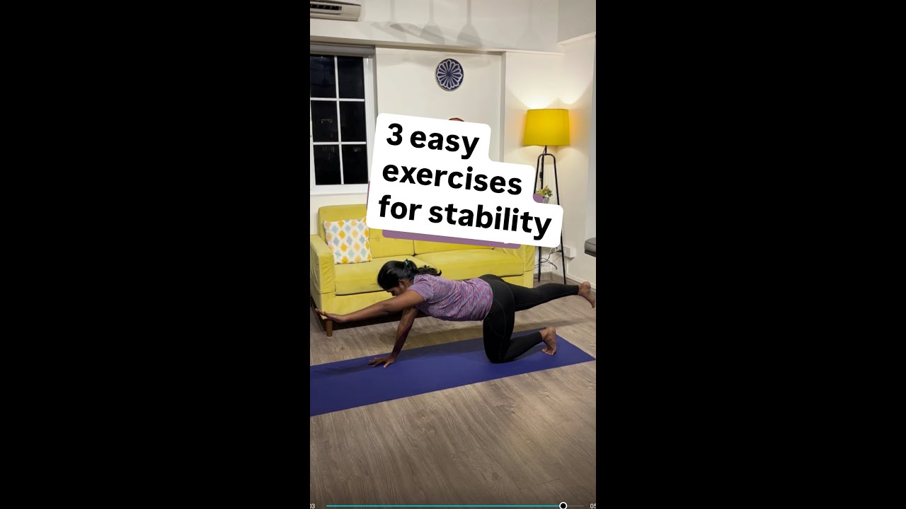 3 easy exercises for stability - YouTube