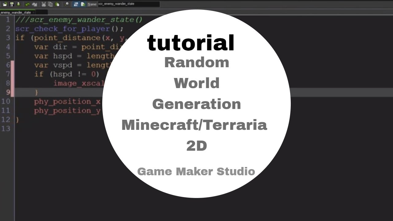 Tutorial • Random World Generation • Minecraft/Terraria • Game Maker ...
