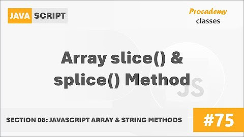 Section 08: JavaScript Array & String Methods - YouTube