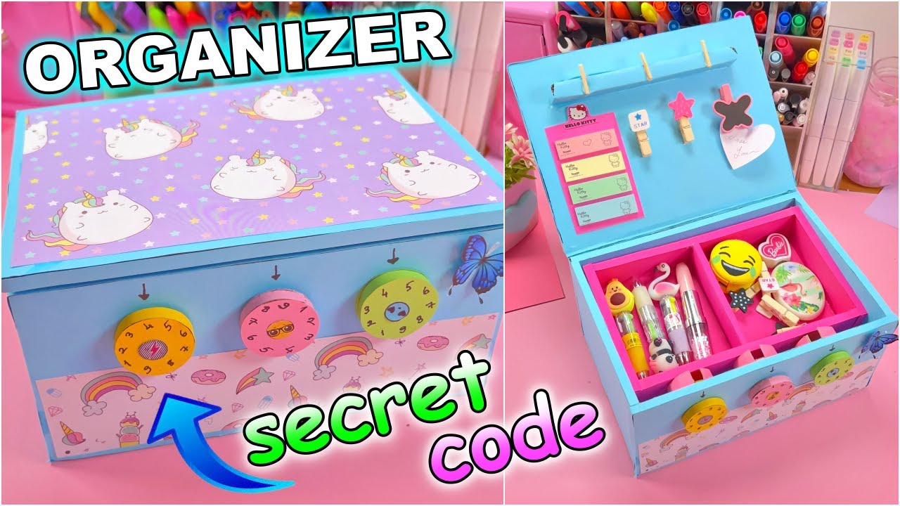 DIY - ORGANIZER Opened with a SECRET CODE and has HIDDEN COMPARTMENT ...