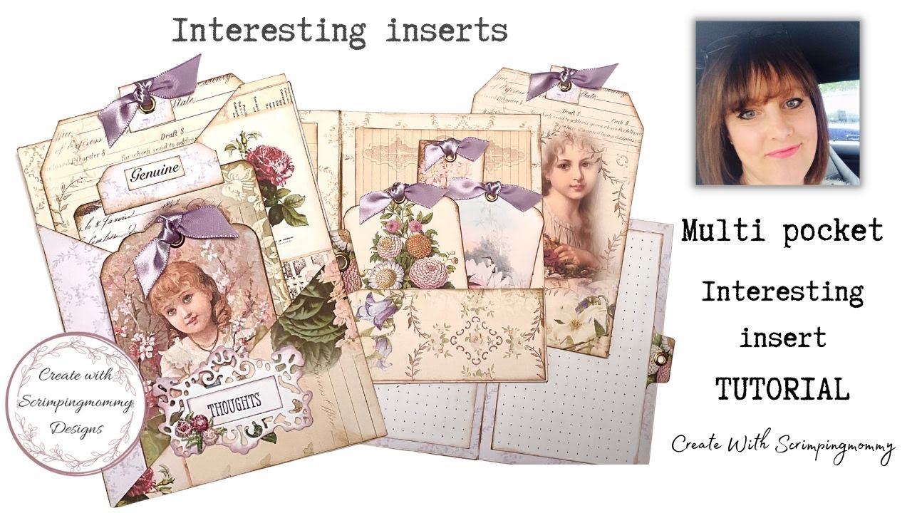 Multi pocket Interesting inserts TUTORIAL #secretgarden - YouTube