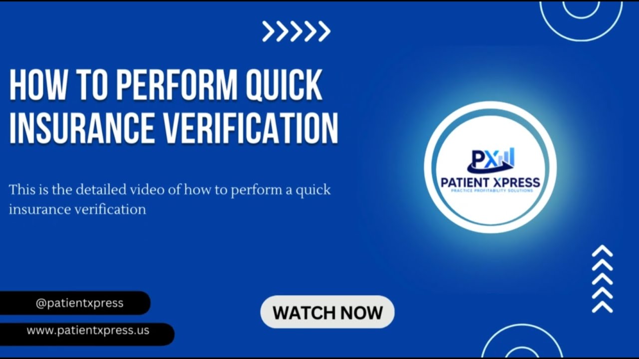 How to do Quick Insurance Verification with Patient Xpress - YouTube