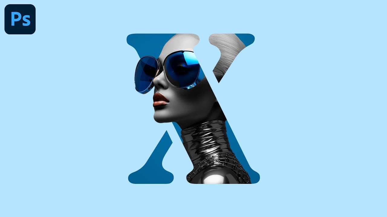 Letter [ X ] Portrait Text Effect in Photoshop | Photoshop Tutorial ...