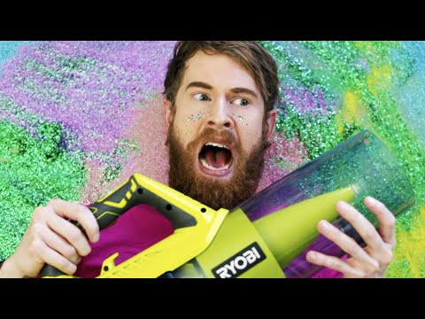 Building A 100 Pound Glitter Tornado! - YouTube