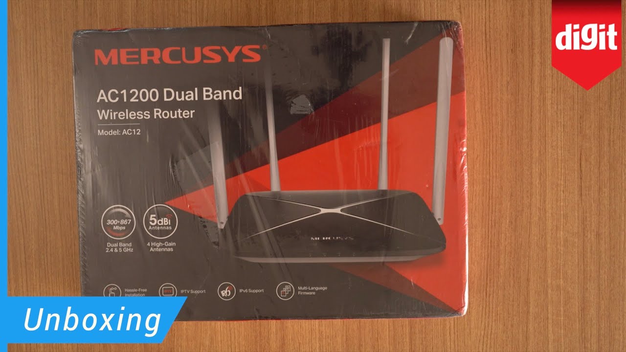 Mercusys AC1200 Dual Band Wireless Router Unboxing - YouTube