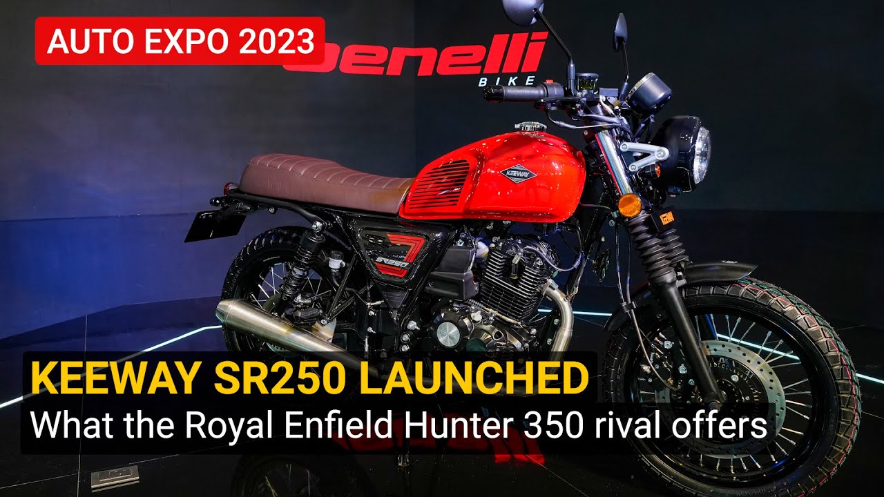 Keeway SR250 showcased at Auto Expo 2023: Key things to know - YouTube