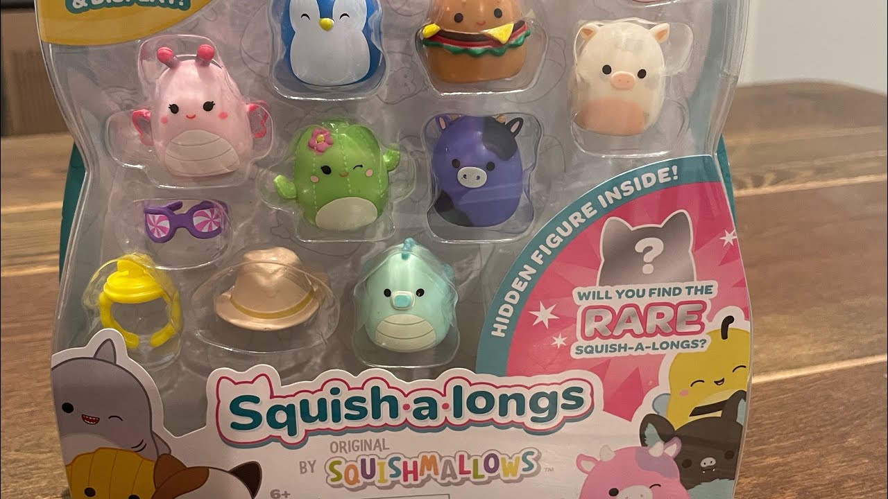 Opening a Squishmallows Squishalongs Toy Set - YouTube