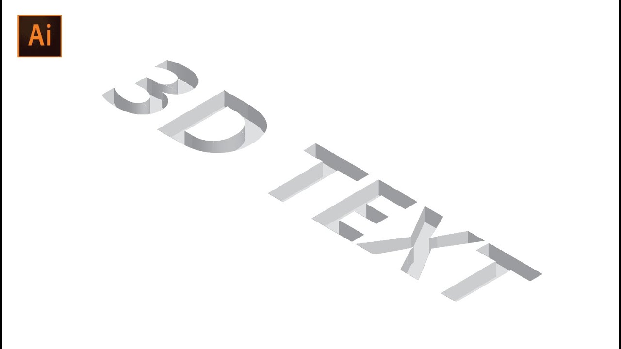 3D Deep Text Effect | Deep Hole Design | Adobe Illustrator | Tutorial ...