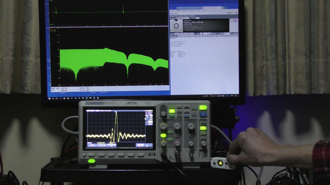 iFi nano iONE digital filter and SONY HAP-S1 DSEE HX, Impulese Response ...