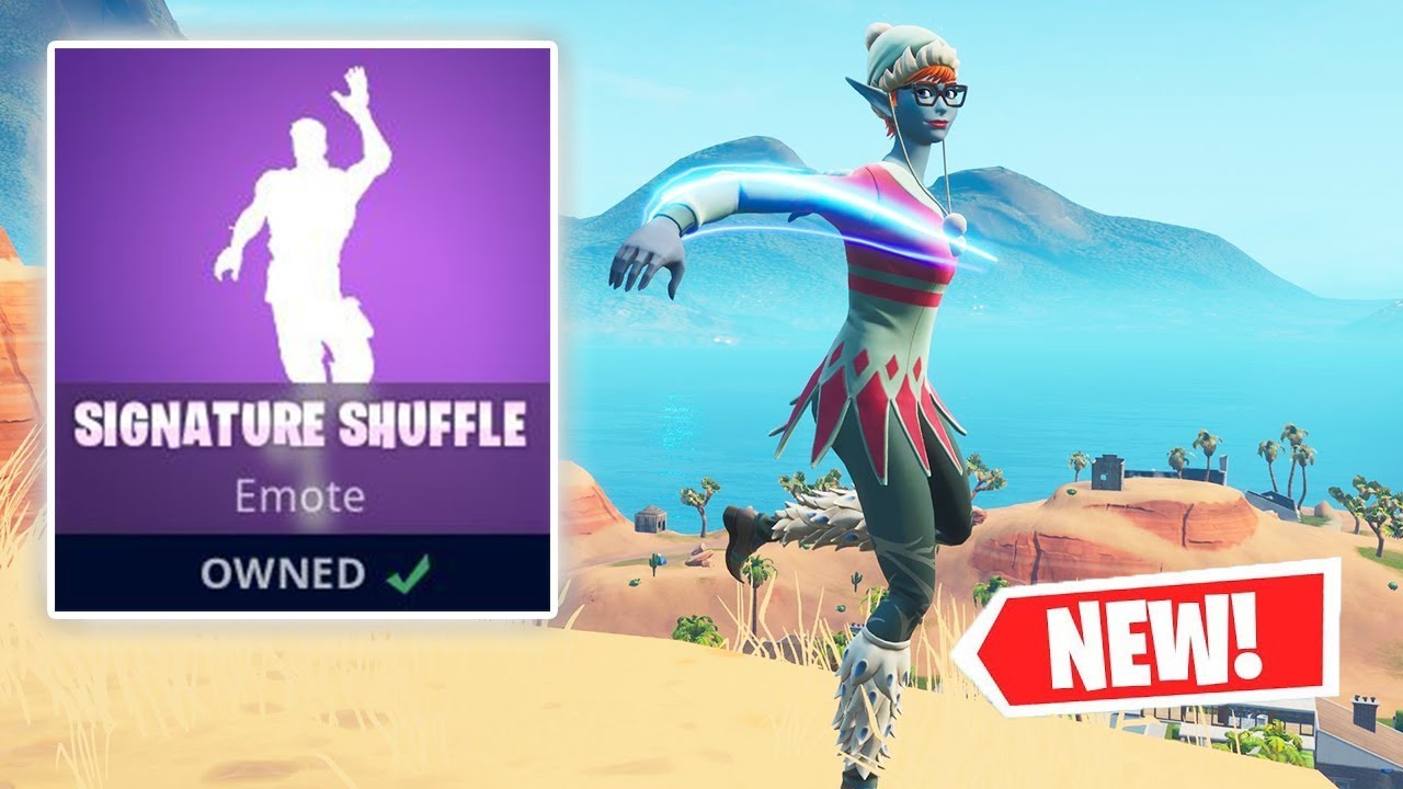 NEW SIGNATURE SHUFFLE Emote Gameplay in Fortnite! - YouTube