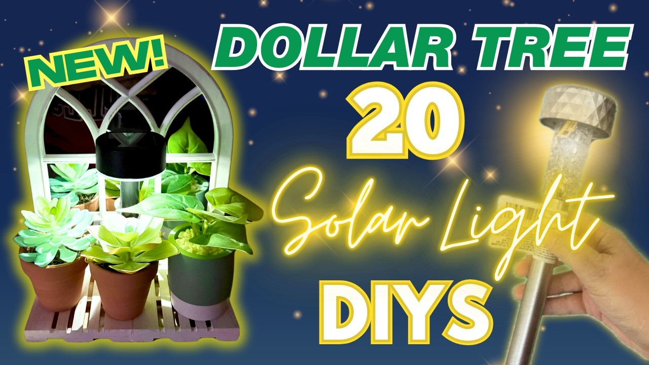 🔆 20 Solar Light Dollar Tree DIYS That Are SO Easy & Gorgeous! - YouTube
