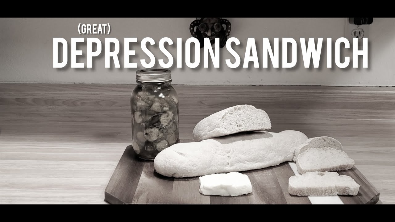 DEPRESSION SANDWICH - Homemade bread, butter, and bread & butter ...