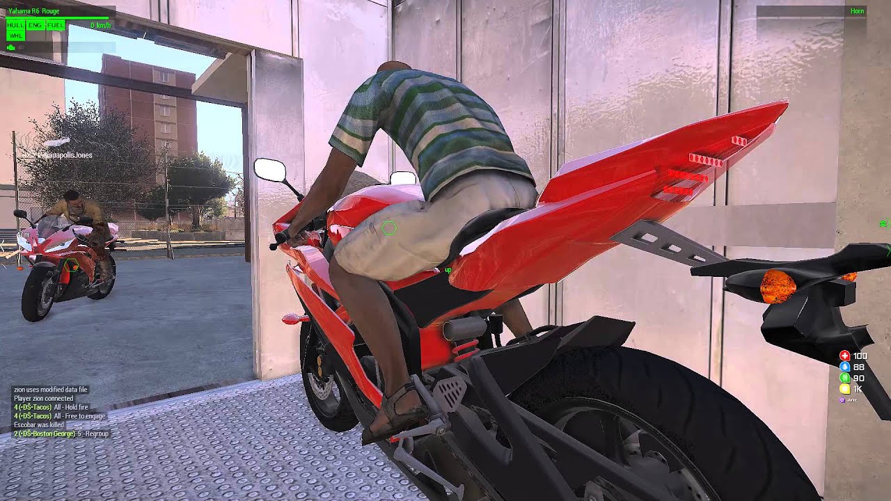 ArmA 3 Riding a motorcycle in a elevator - YouTube