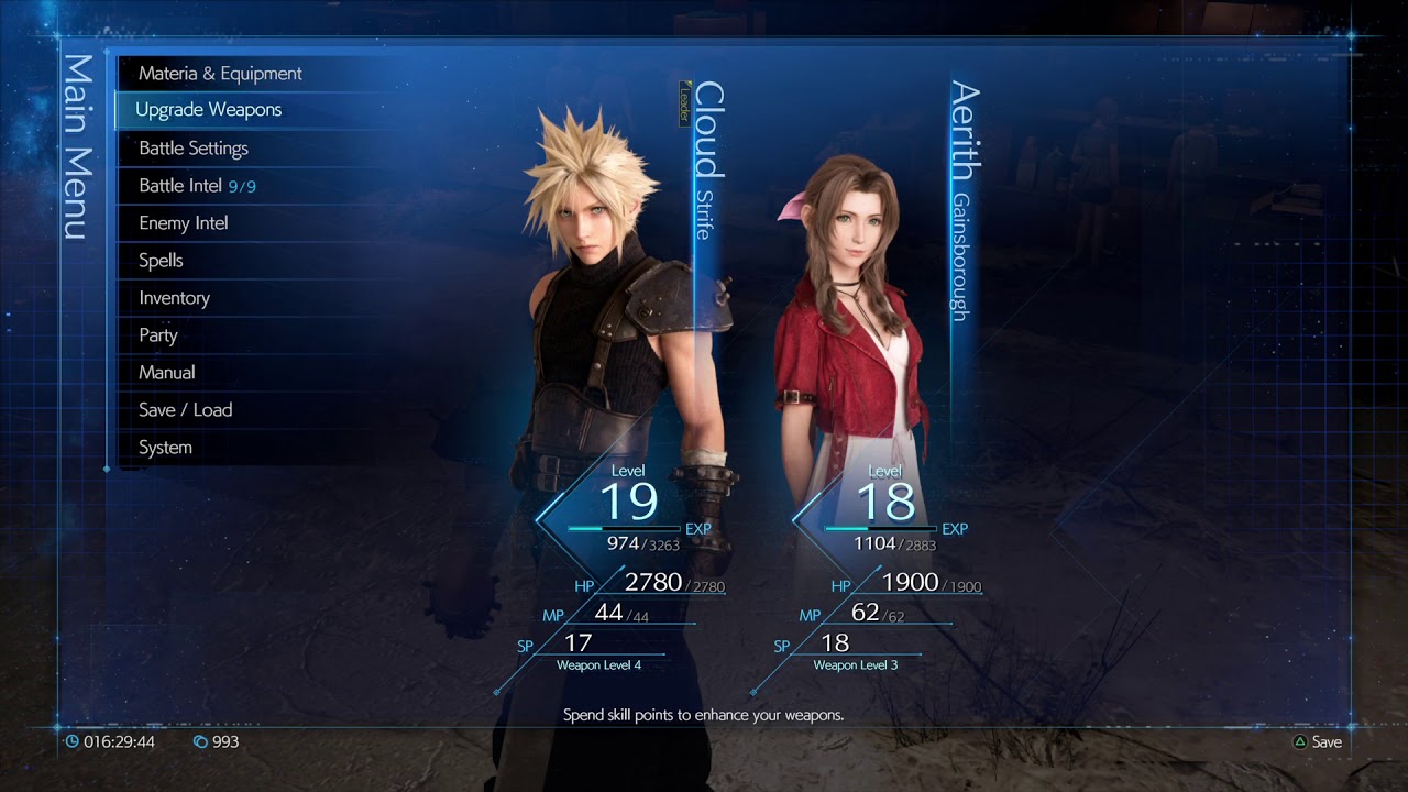 FINAL FANTASY VII REMAKE Silver Staff skills - YouTube