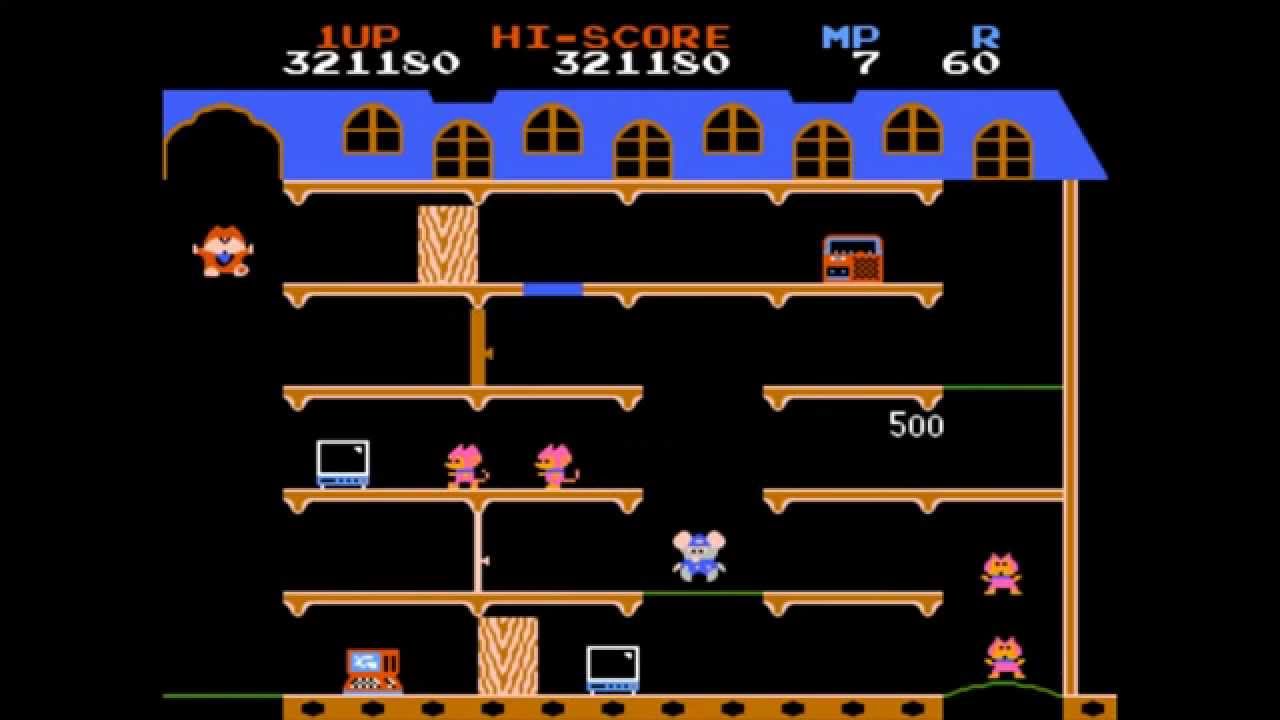 NES マッピー Mappy 2/2 | AKUMASAMA4 - YouTube