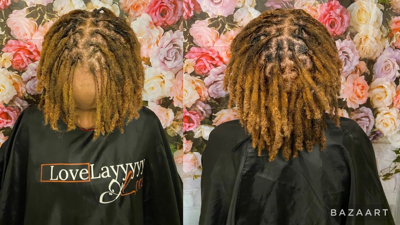 Retwist And Style On Locs #locstyles with Color and Retwist - YouTube