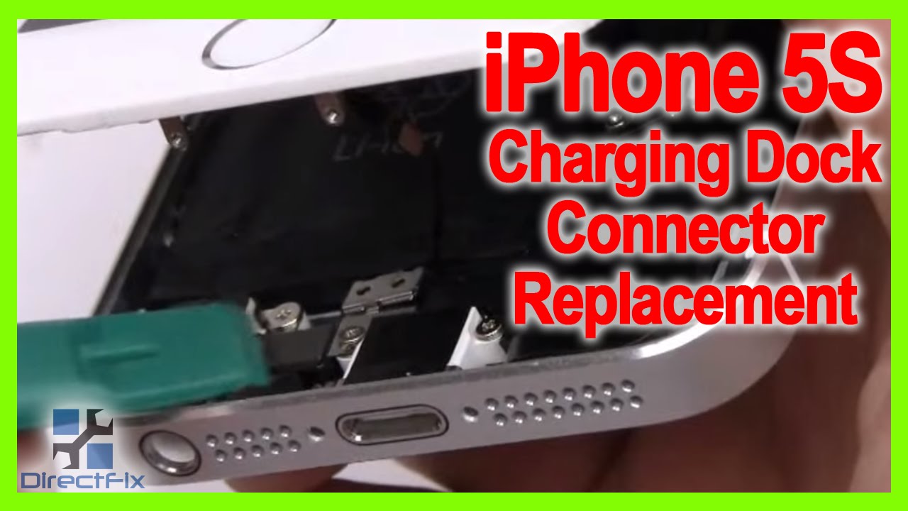 Learn How to Replace the iPhone 5S Charging Dock Connector - YouTube