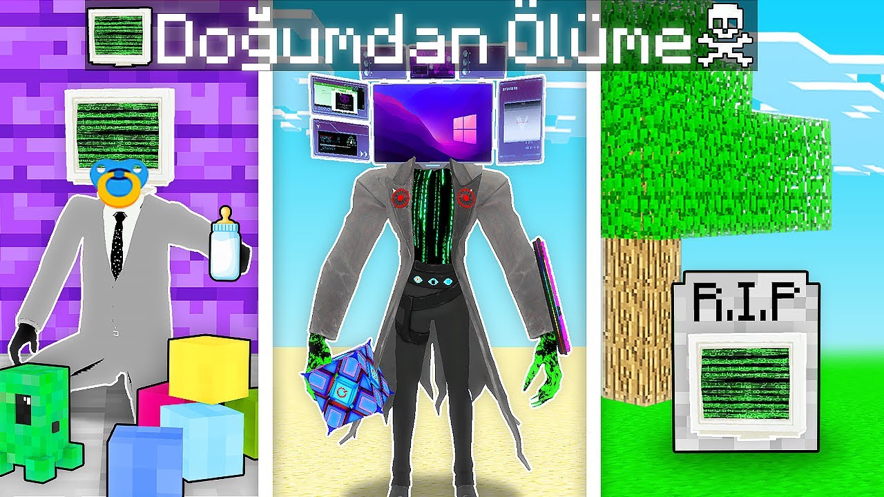 TITAN PC MAN HAYATI - Minecraft - YouTube