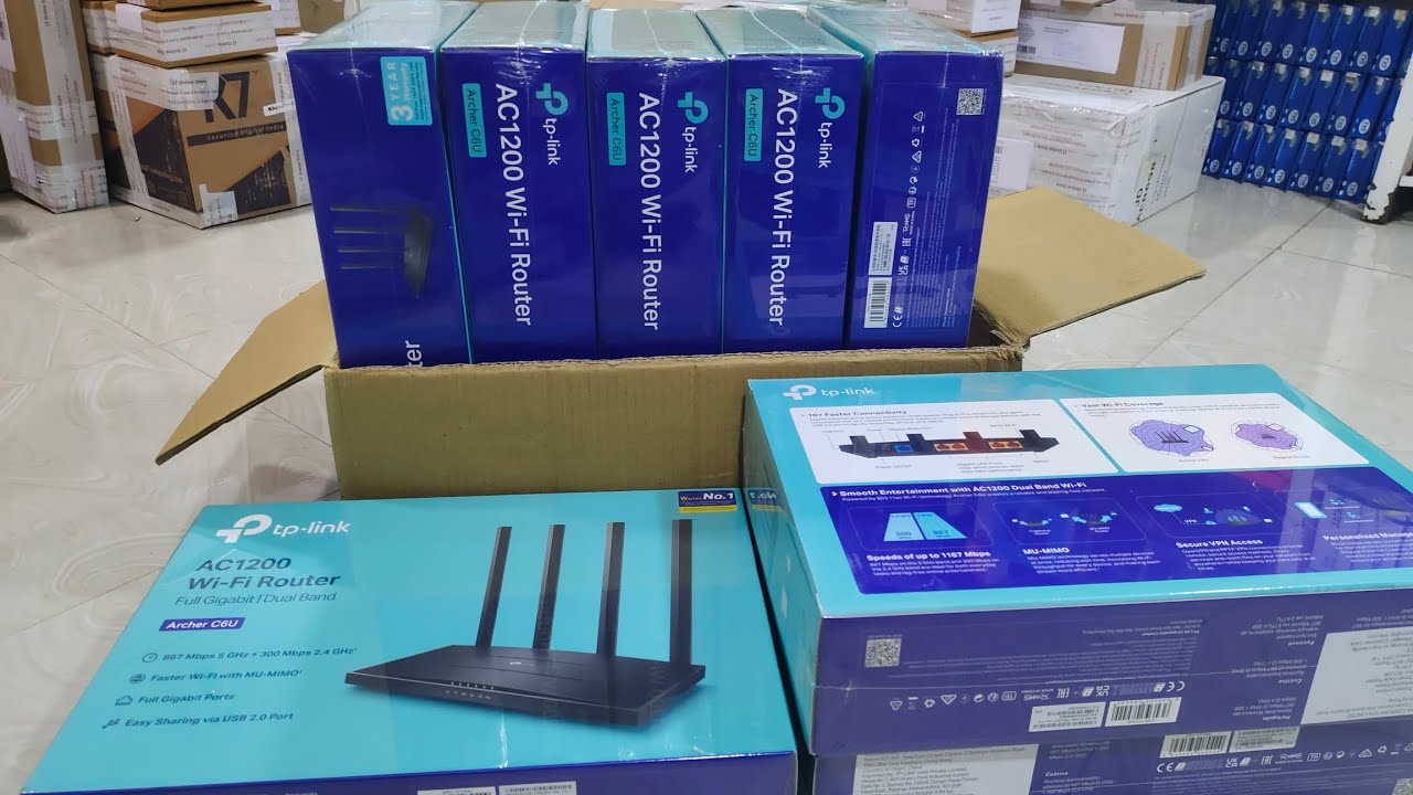 Tp Link Archer C6U AC1200 Wireless Gigabit Router - YouTube