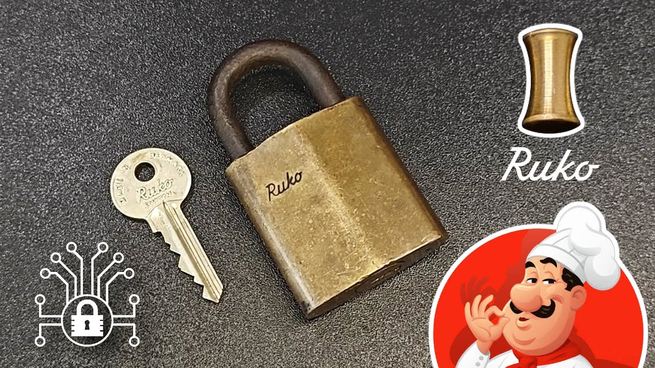 Hourglass spool pins⌛Ruko vintage padlock - YouTube