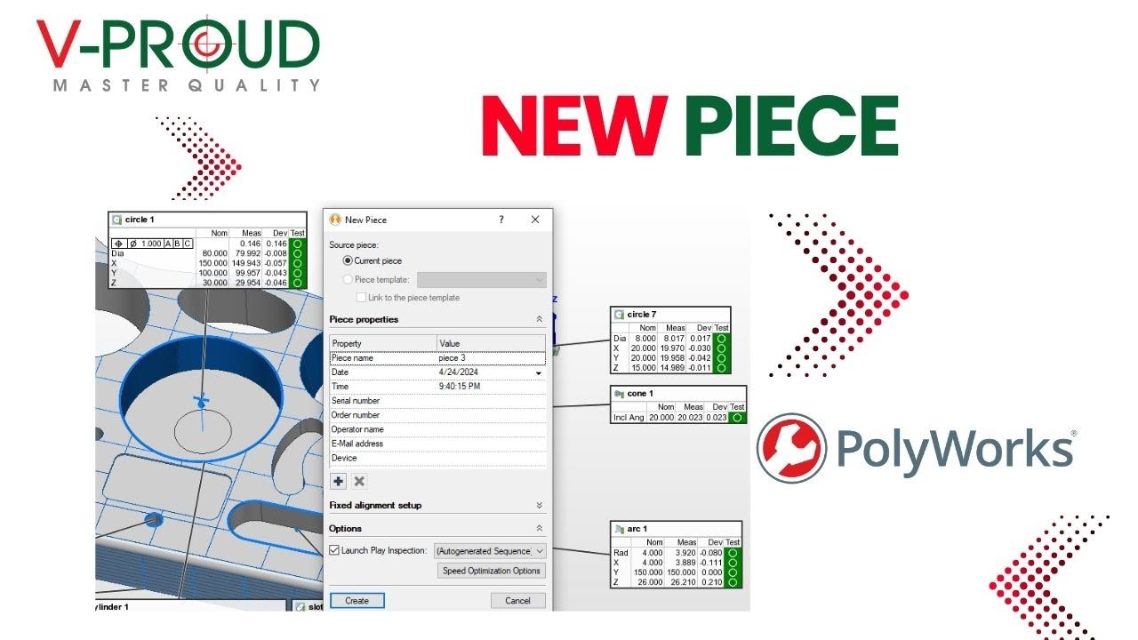 Bài 9: Cách tạo Piece trên PolyWorks - YouTube