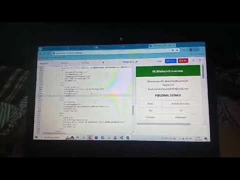 creating a resume using html and css - YouTube