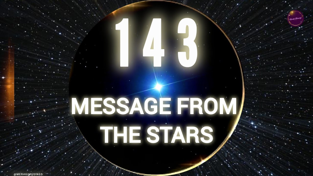 143 shows up today NOT BY CHANCE. There's No COINCIDENCES ...