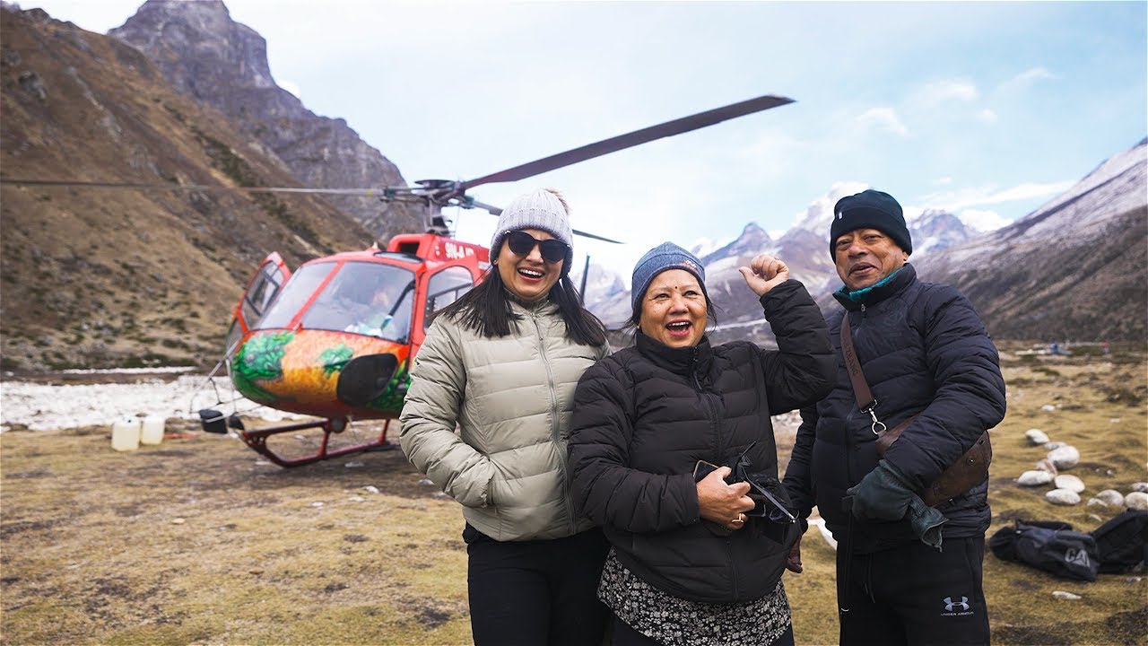 | EVEREST with FAMILY ️ | Fishtail Air Helicopters - YouTube
