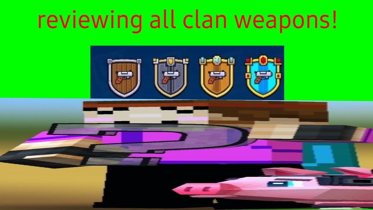 reviewing all clan weapons! (pg3d) - YouTube
