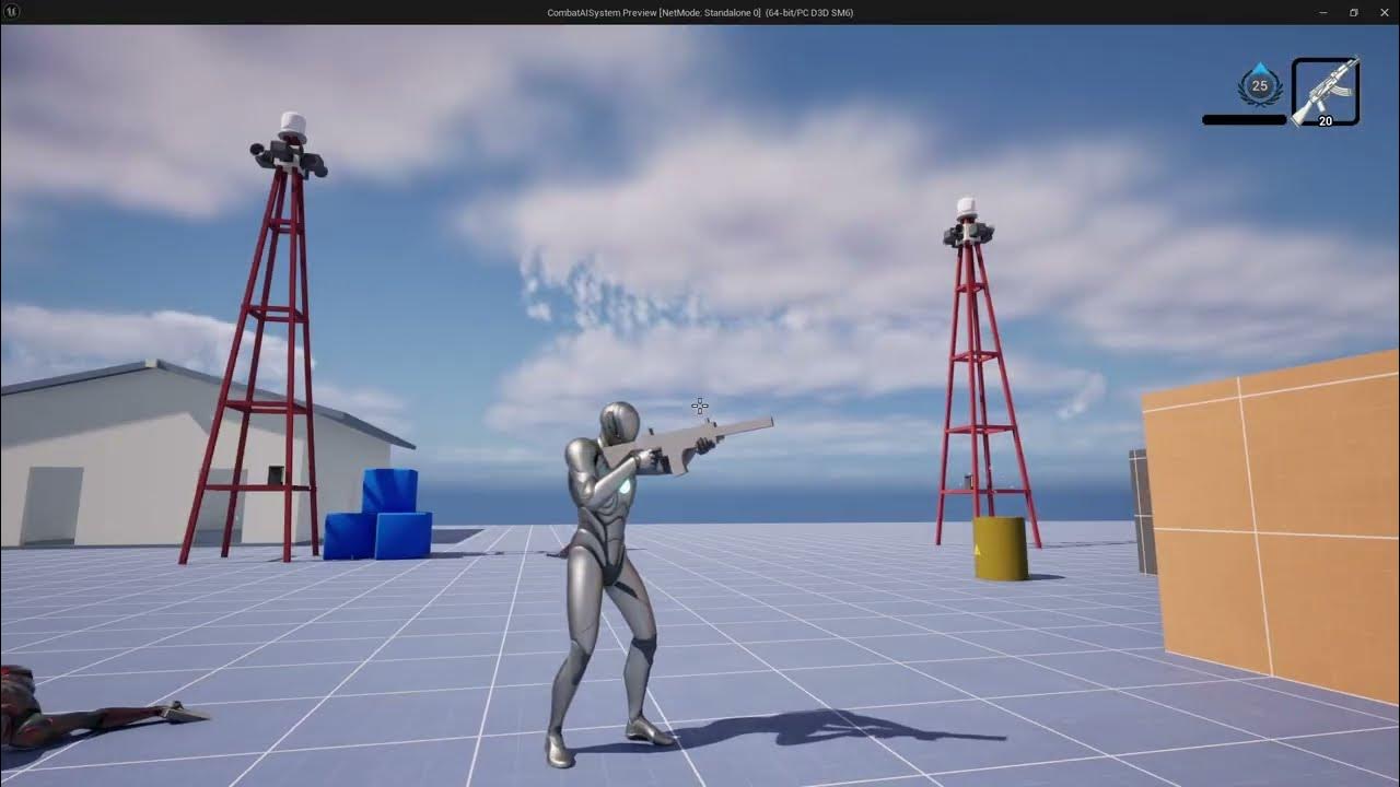 Combat AI System | Dev Preview #10 - Alarm Towers & Enemy Reinforcements - YouTube