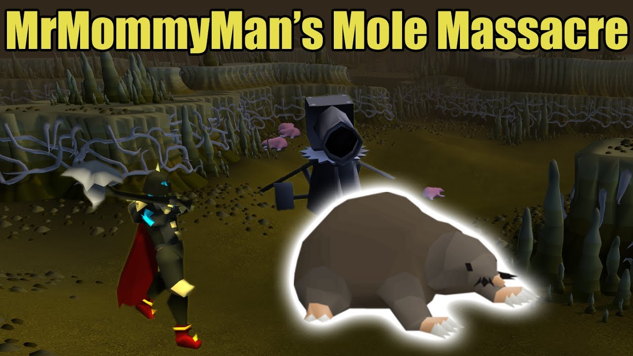 MrMommyMan's Mole Massacre | OSRS Pet Hunting | Giant Mole | - YouTube