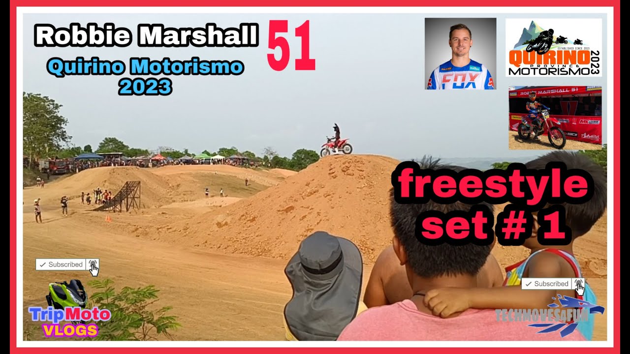 ROBBIE MARSHALL | Quirino Motorismo 2023 | Motocross FREESTYLE ...