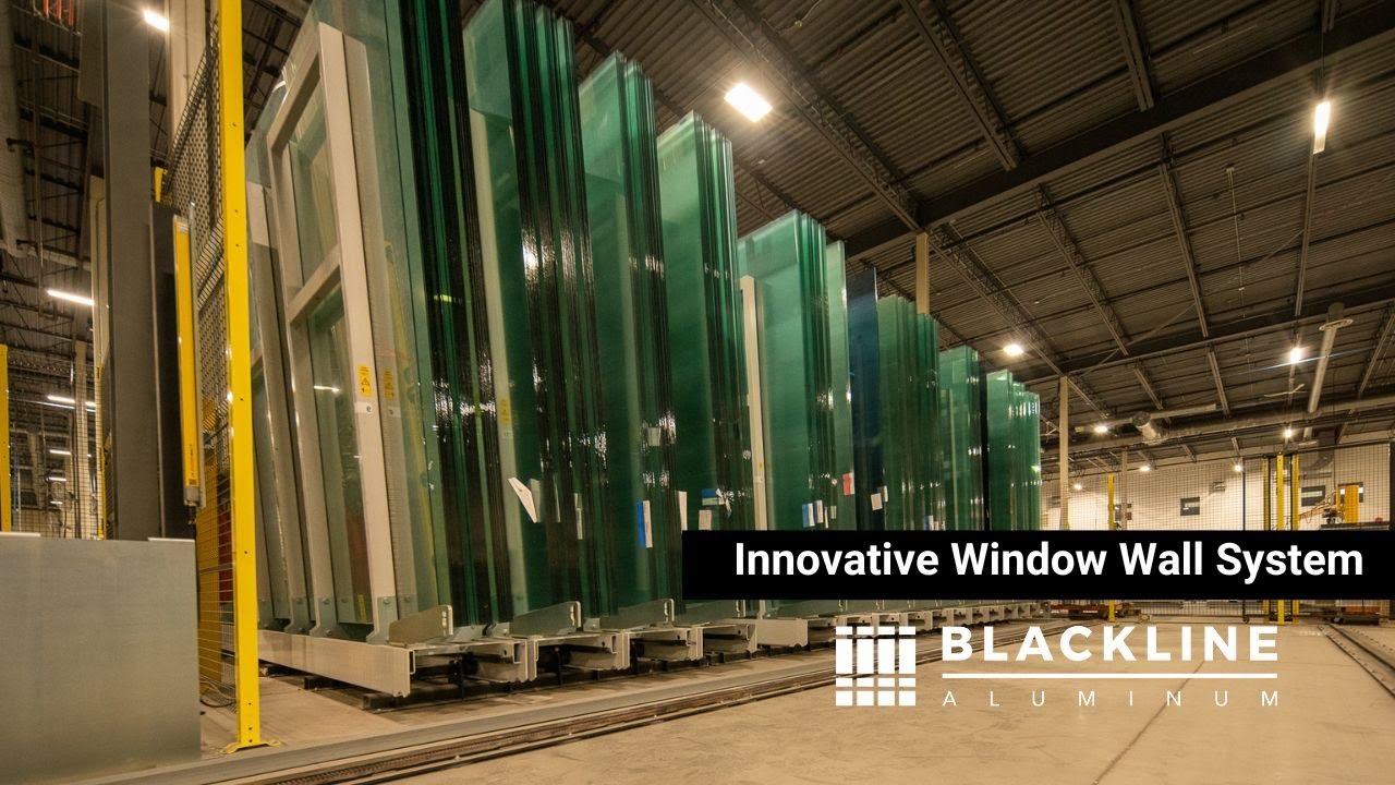 Blackline Aluminum's Facilities - Glass Line, Robotic Loading - YouTube