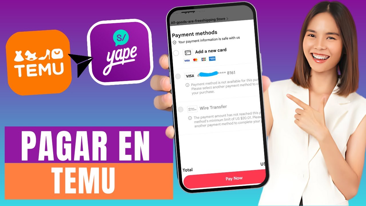 Como PAGAR En Temu Con Yape (Guía Definitiva) - YouTube