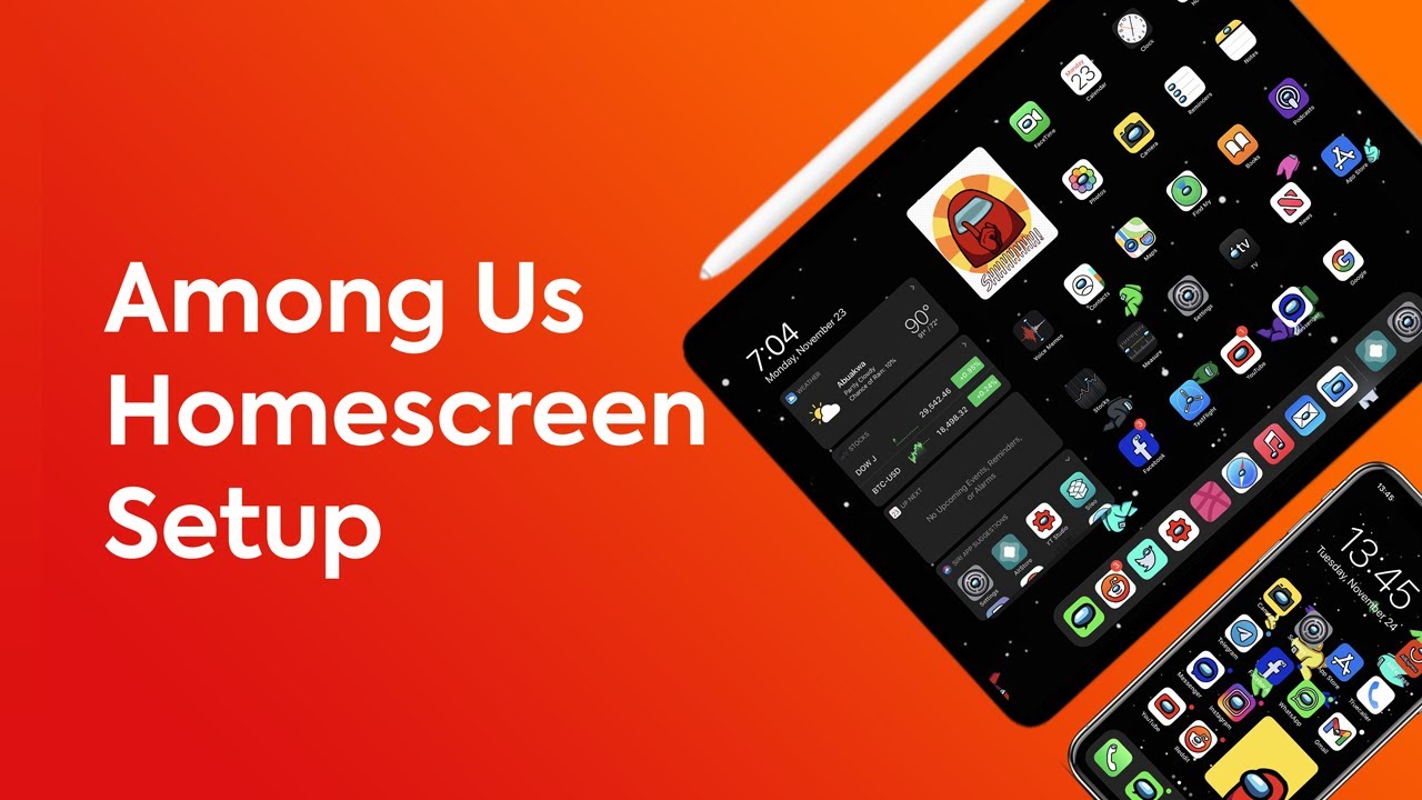 How to Create An Among Us Lockscreen/Homecreen Setup for IOS 16 and ...