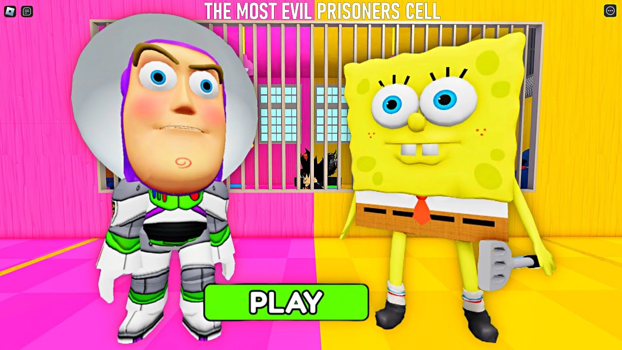 Buzz Lightyear's Prison Run Vs Squarebob's Prison Run (obby) - Full ...