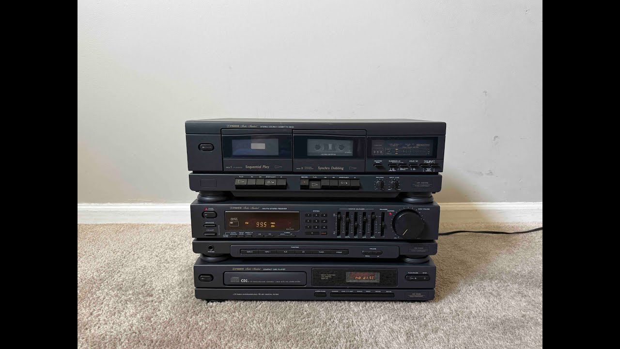 Fisher Home Stereo Audio System RS-9105 Receiver, AD-9105 Single CD ...