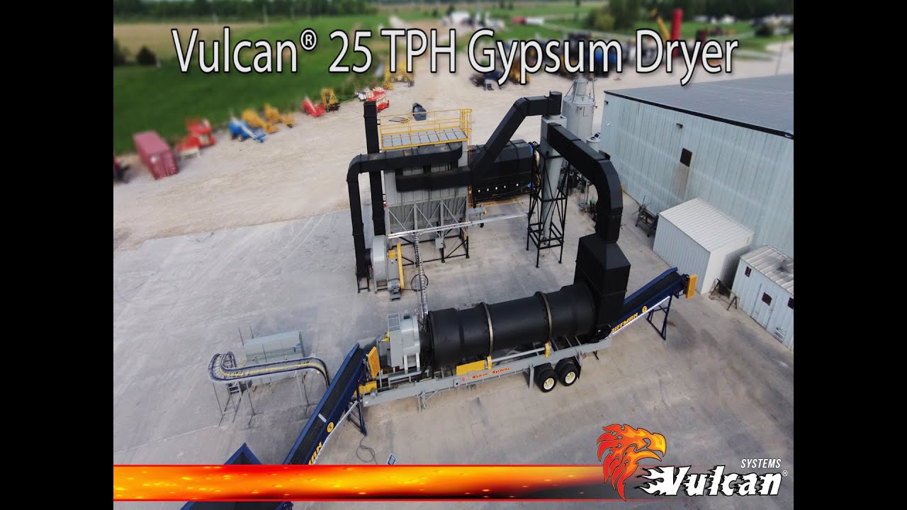 Vulcan 25 TPH Gypsum Dryer System - YouTube