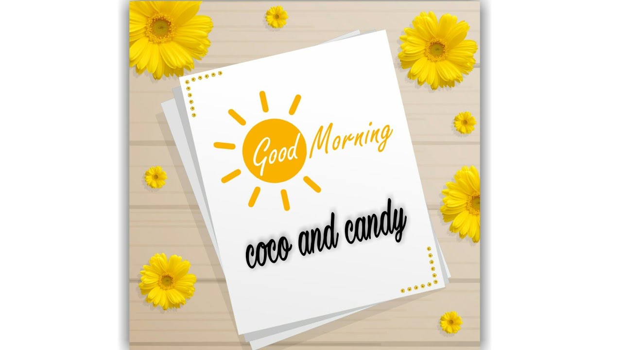 Good morning coco and candy🌞☀ - YouTube