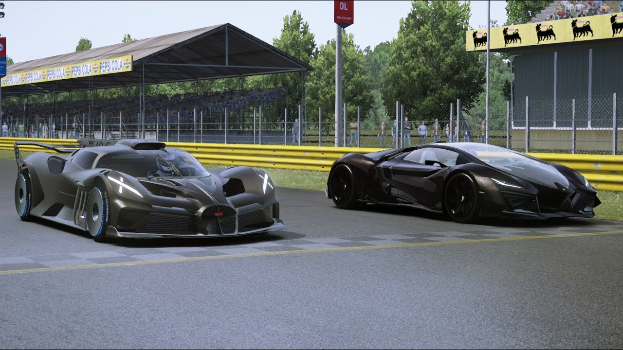 Bugatti Bolide vs Lamborghini Celestial 2025 at Monza Full Course - YouTube