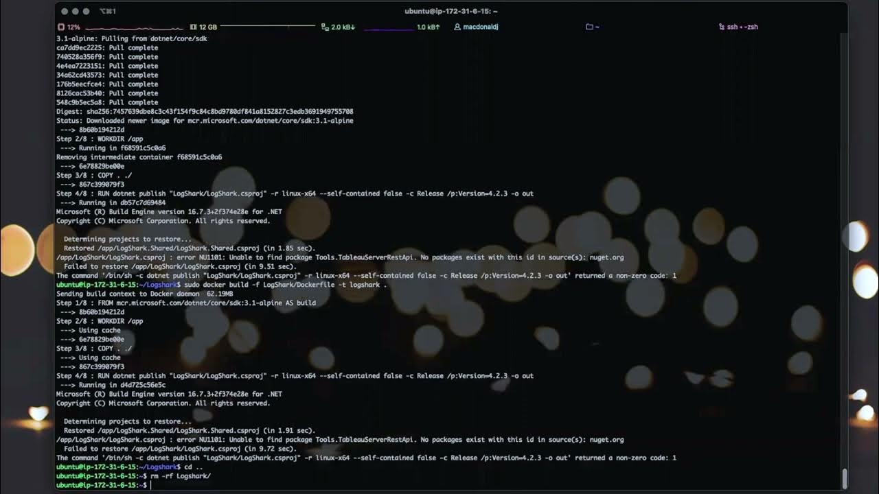 Installing and running Tableau Logshark in Docker - YouTube