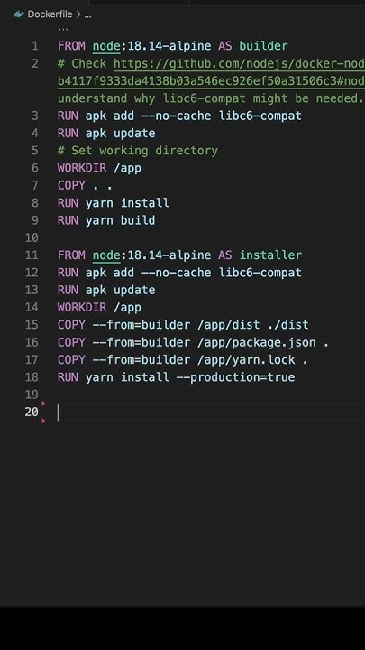 Dockerfile for Express.js #express #nodejs #docker - YouTube