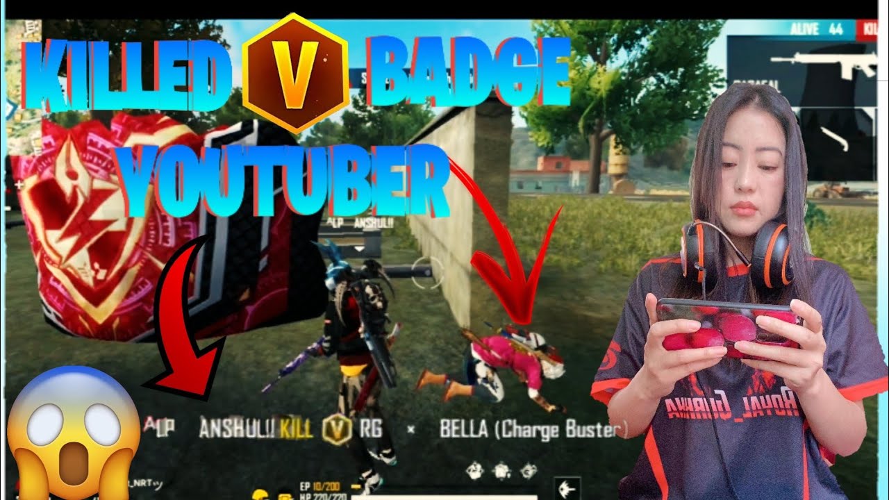 I KILLED V BADGE YOUTUBER || BELLA GAMING ||#BELLAGAMING #SHORTS #VIRAL ...